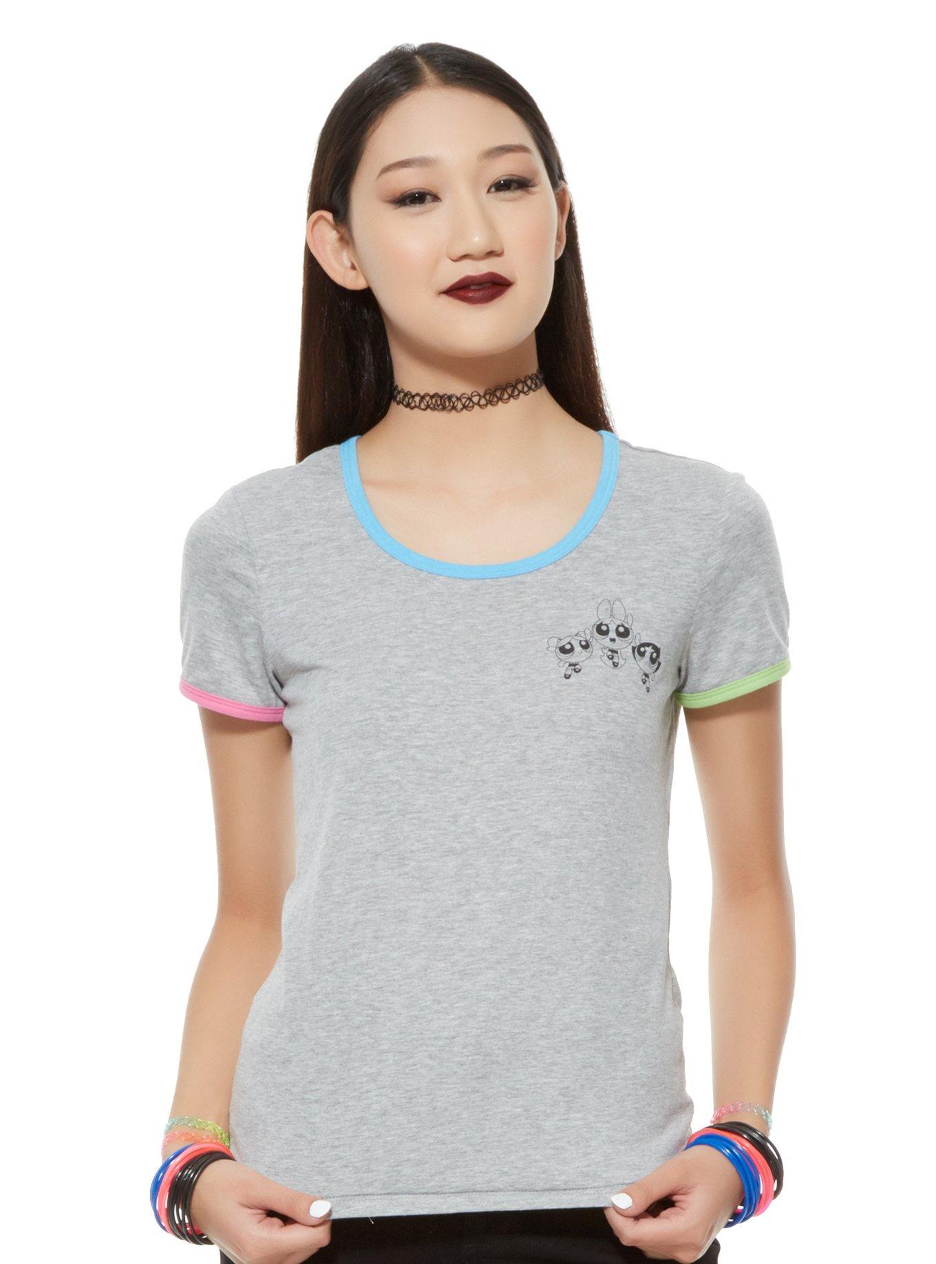 The Powerpuff Girls Trio Girls Ringer T Shirt Hot Topic