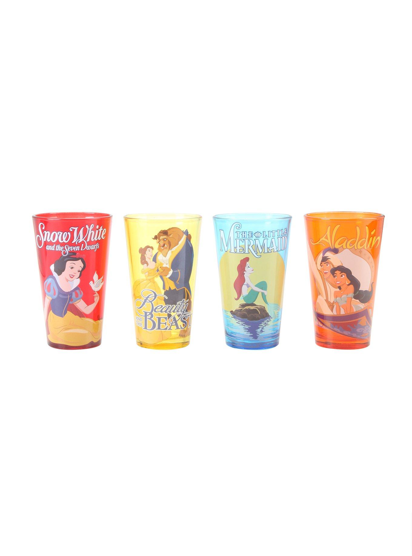 Disney Princess Poster Pint Glass Set | Hot Topic