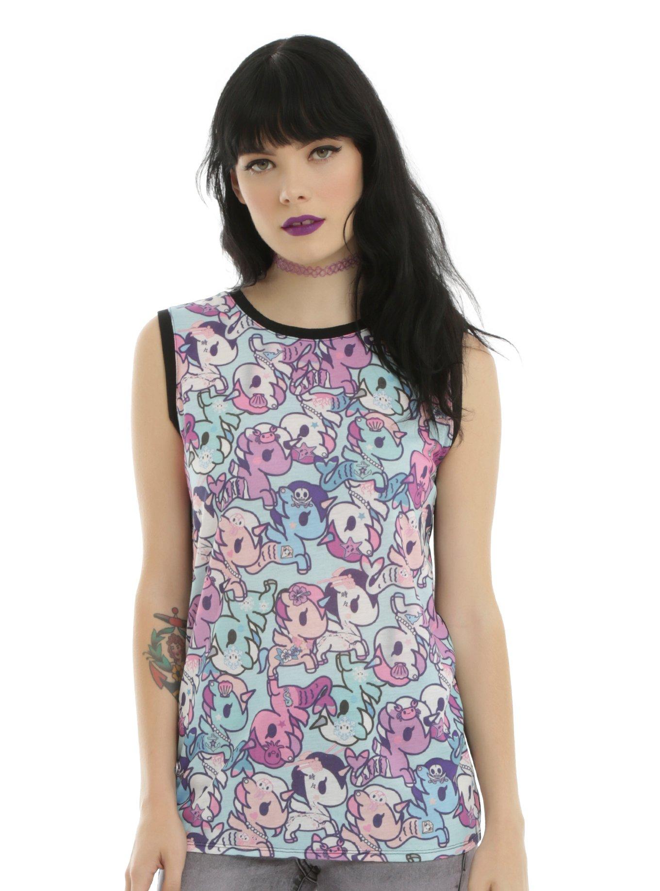 Tokidoki Mermicornos Girls Muscle Top | Hot Topic