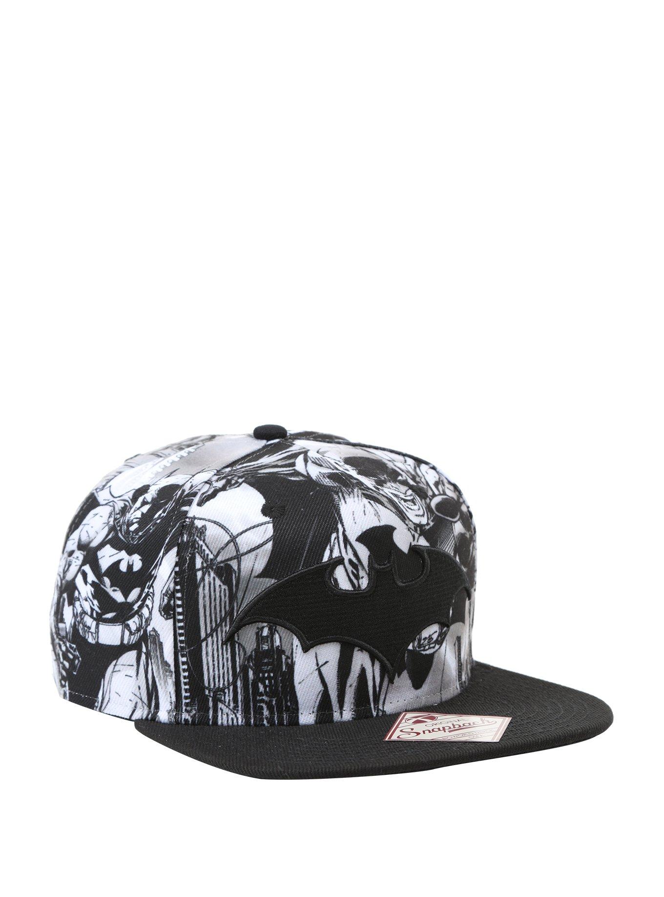 DC Comics Batman Greyscale Sublimation Snapback Hat | Hot Topic