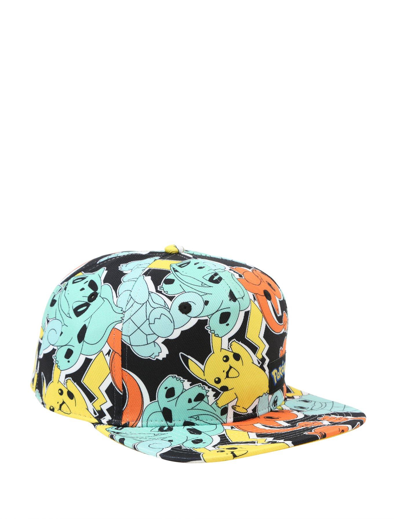 Pokemon Stacked Starters Snapback Hat | Hot Topic