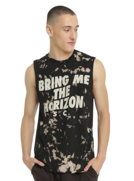 Bring Me The Horizon Bleach Wash Muscle T-Shirt | Hot Topic