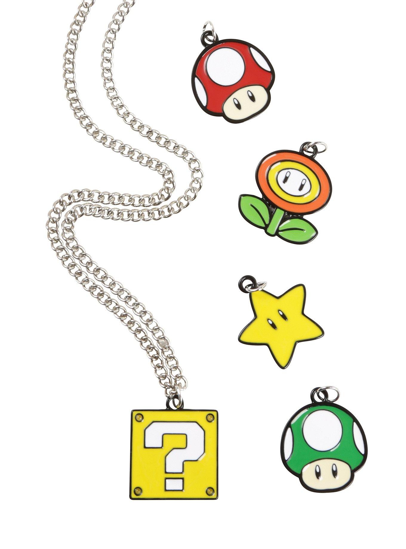Super Mario Multi Charm Necklace | Hot Topic