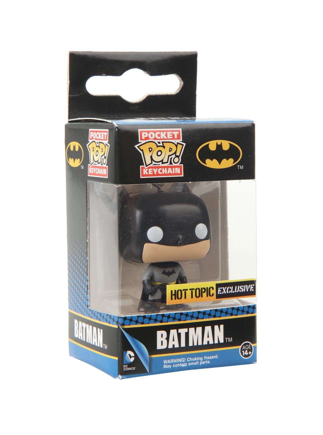 Funko DC Comics Pocket Pop! Batman (Black Suit) Key Chain Hot Topic ...