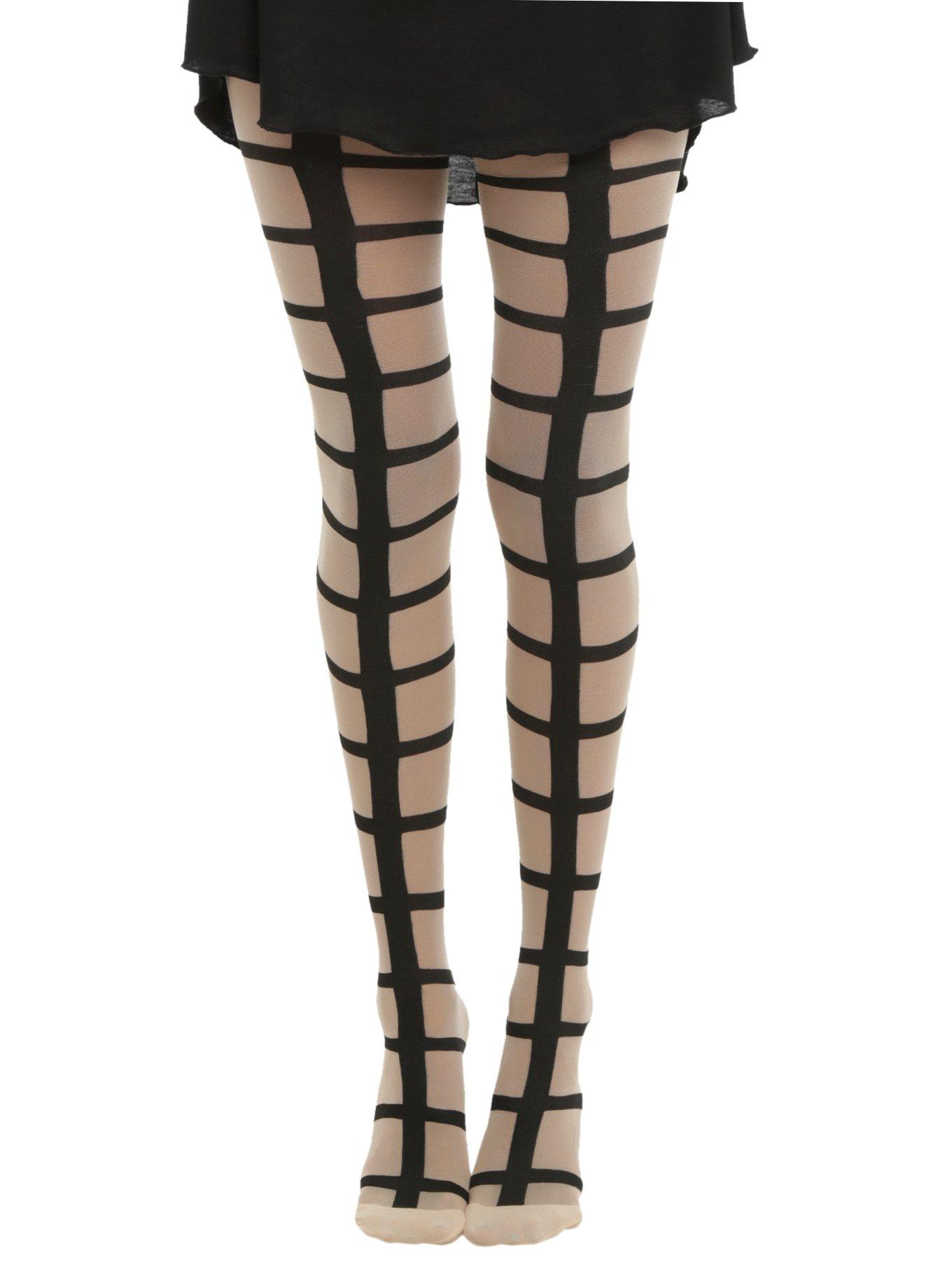 Blackheart Big Grid Cage Tights | Hot Topic