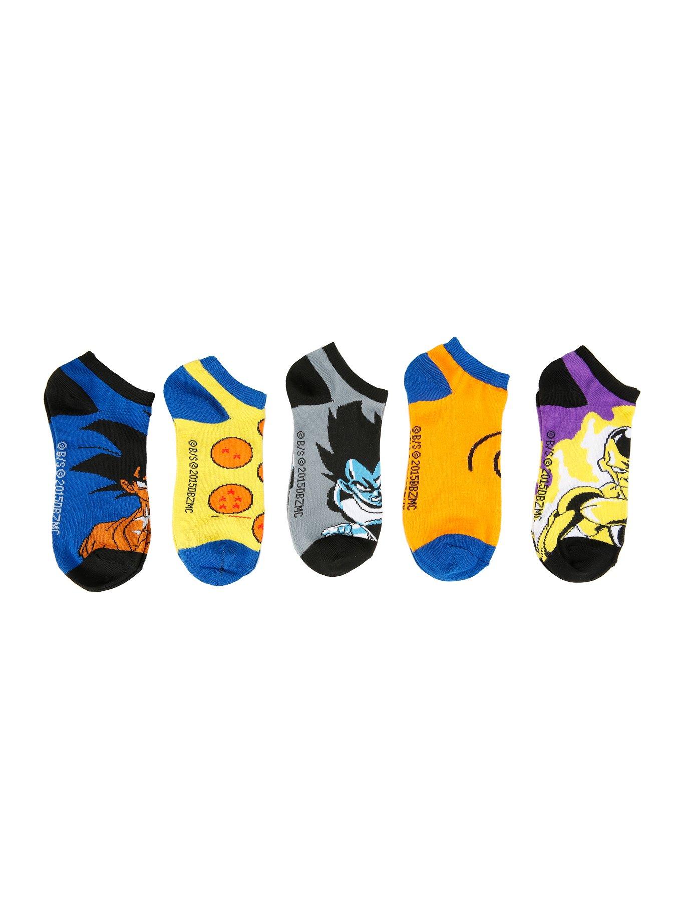 Dragon Ball Z: Resurrection 'F' No-Show Socks 5 Pair | Hot Topic