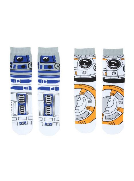 Star Wars R2-D2 & BB-8 Crew Sock 2 Pair | Hot Topic