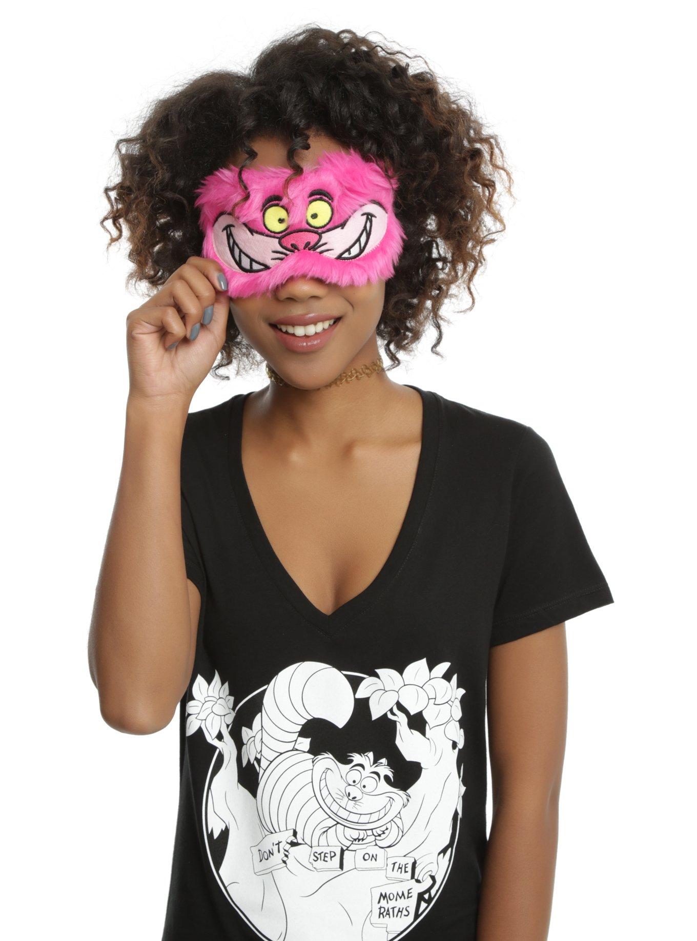 Disney Alice In Wonderland Cheshire Cat Fuzzy Sleep Mask | Hot Topic