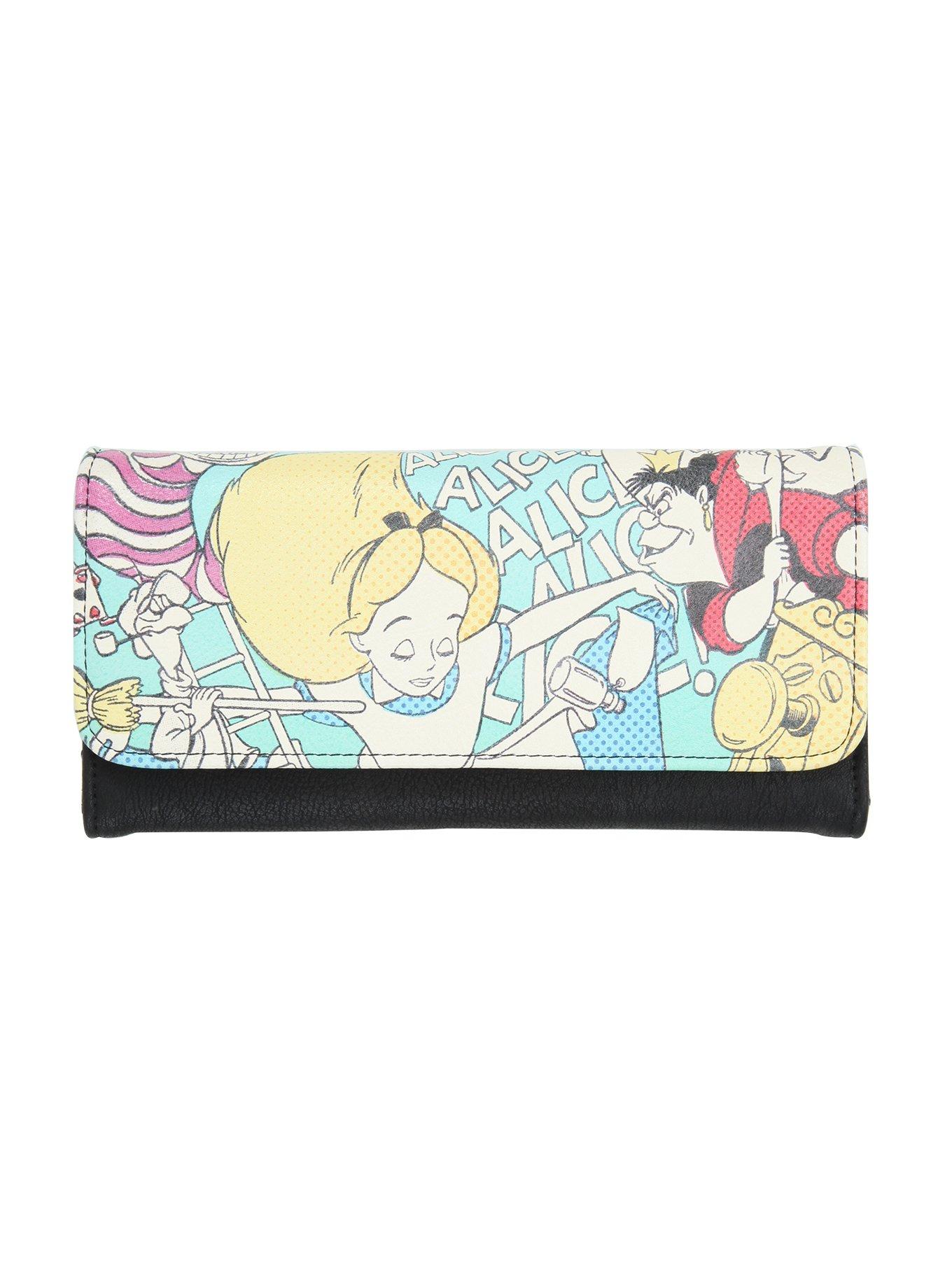 Loungefly Disney Alice In Wonderland Falling Pop Art Flap Wallet | Hot ...