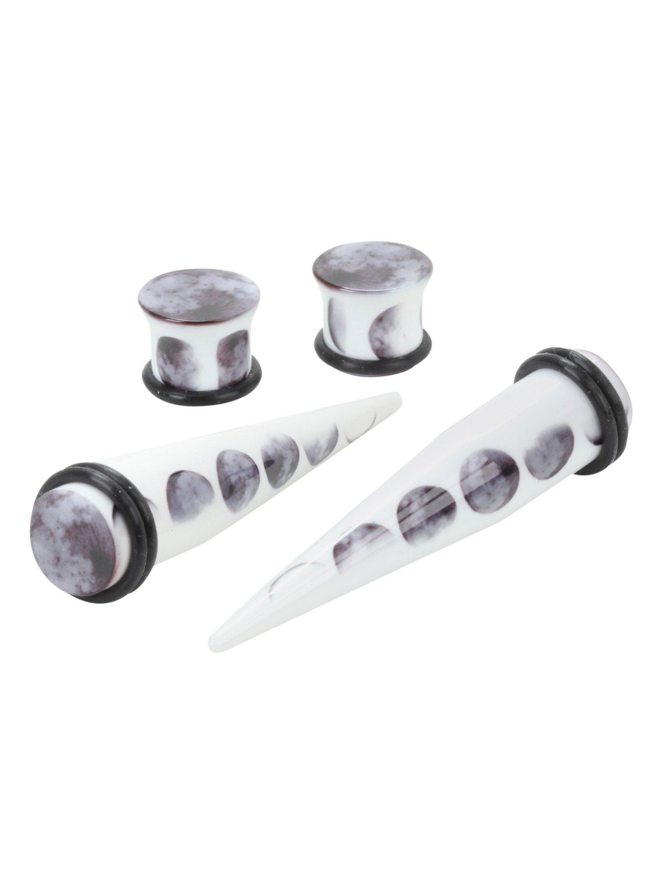 Acrylic Moon Phase Taper & Plug 4 Pack | Hot Topic
