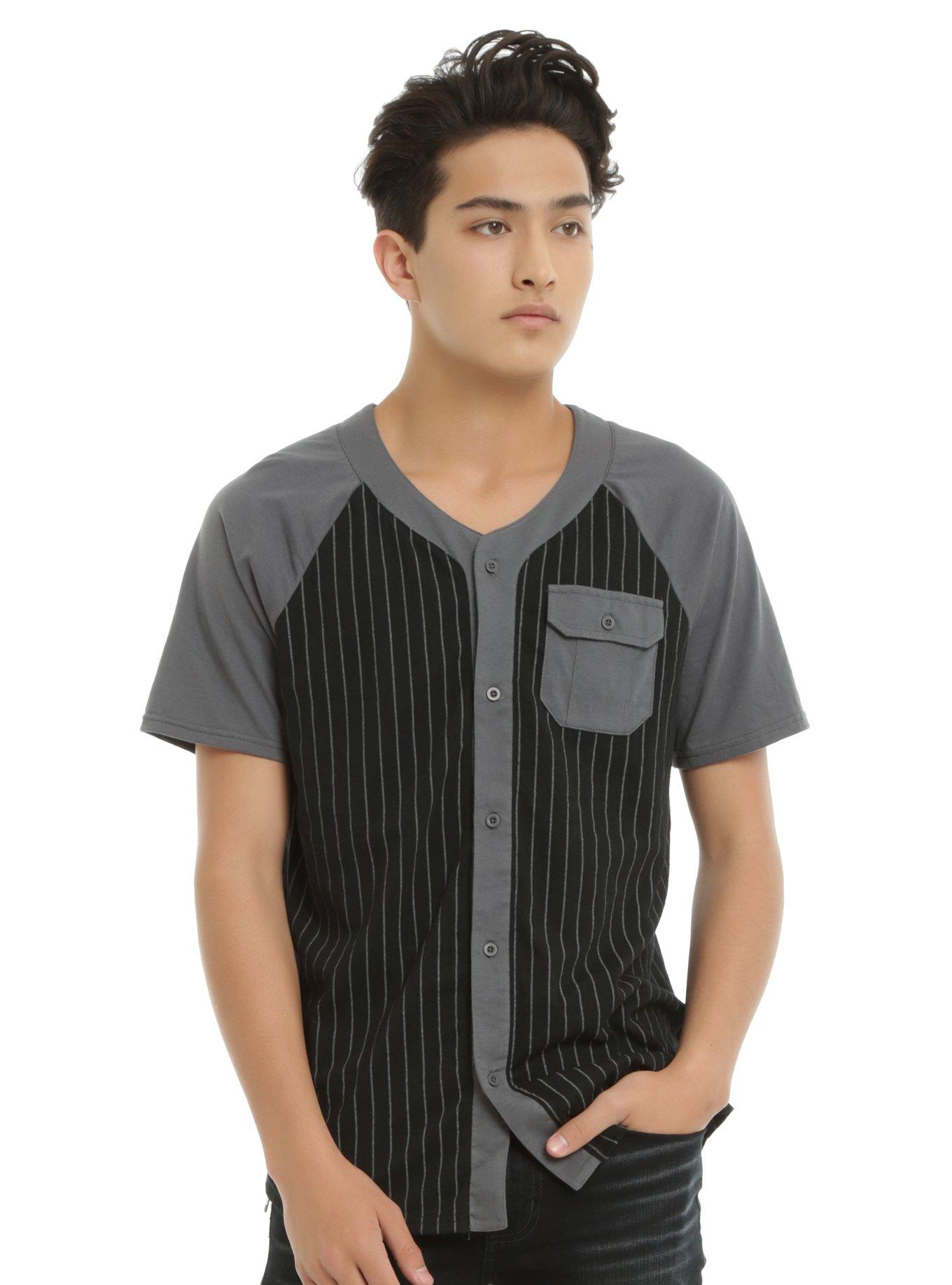 Tyler Carter Raglan Button-Down T-Shirt | Hot Topic