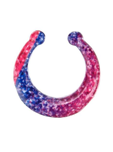 Purple Ombre Glitter Faux Septum Ring | Hot Topic