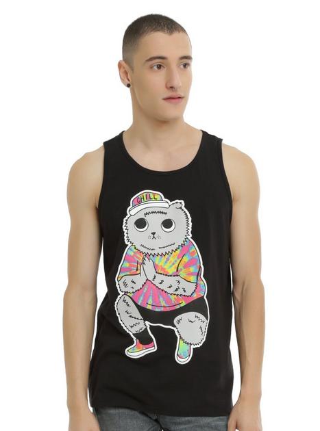 Chill Cat Tie Dye Tank | Hot Topic