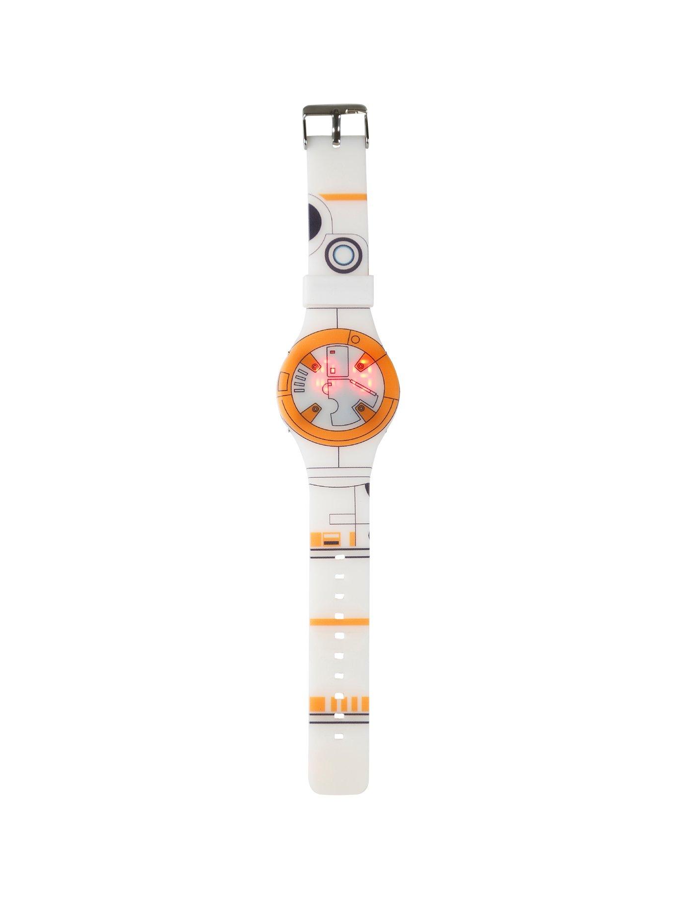 Star Wars: The Force Awakens BB-8 LED Rubber Watch | Hot Topic