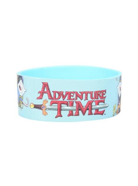 Adventure Time Finn & Jake Logo Rubber Bracelet | Hot Topic
