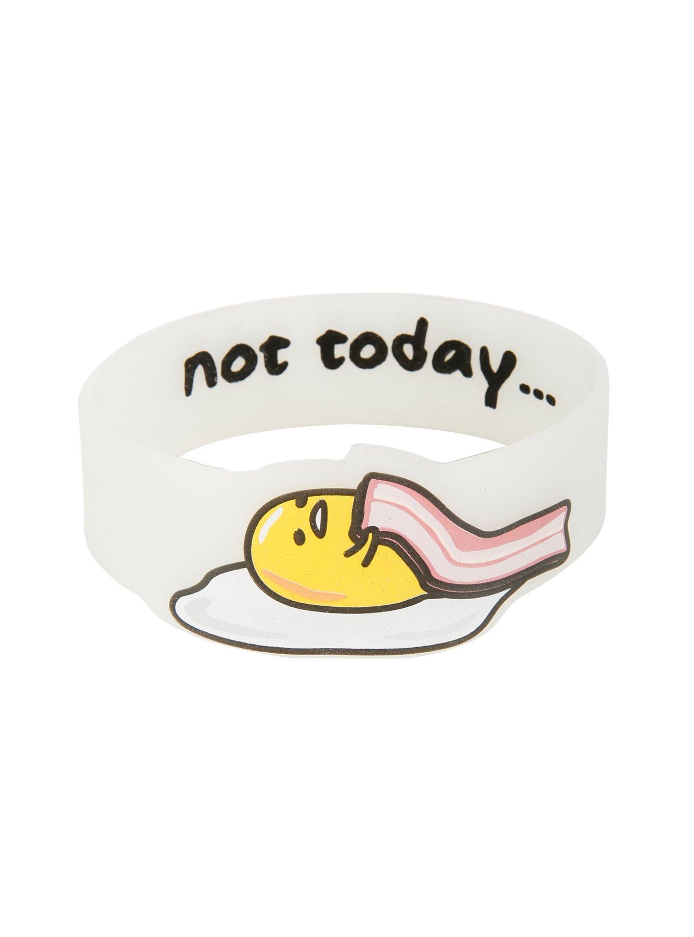 Gudetama Not Today Rubber Bracelet | Hot Topic