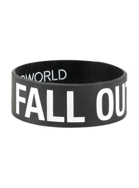 Fall Out Boy Crown Logo Rubber Bracelet | Hot Topic