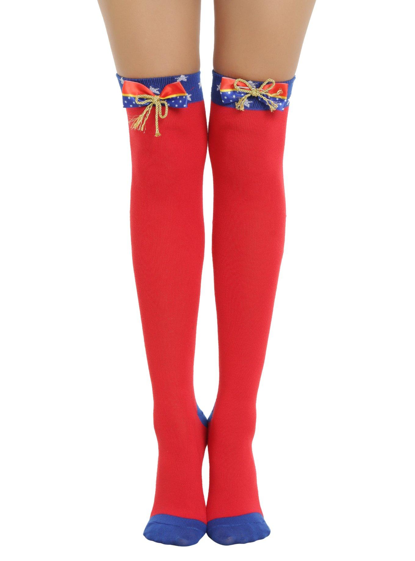 DC Comics Wonder Woman Cosplay Over-The-Knee Socks | Hot Topic