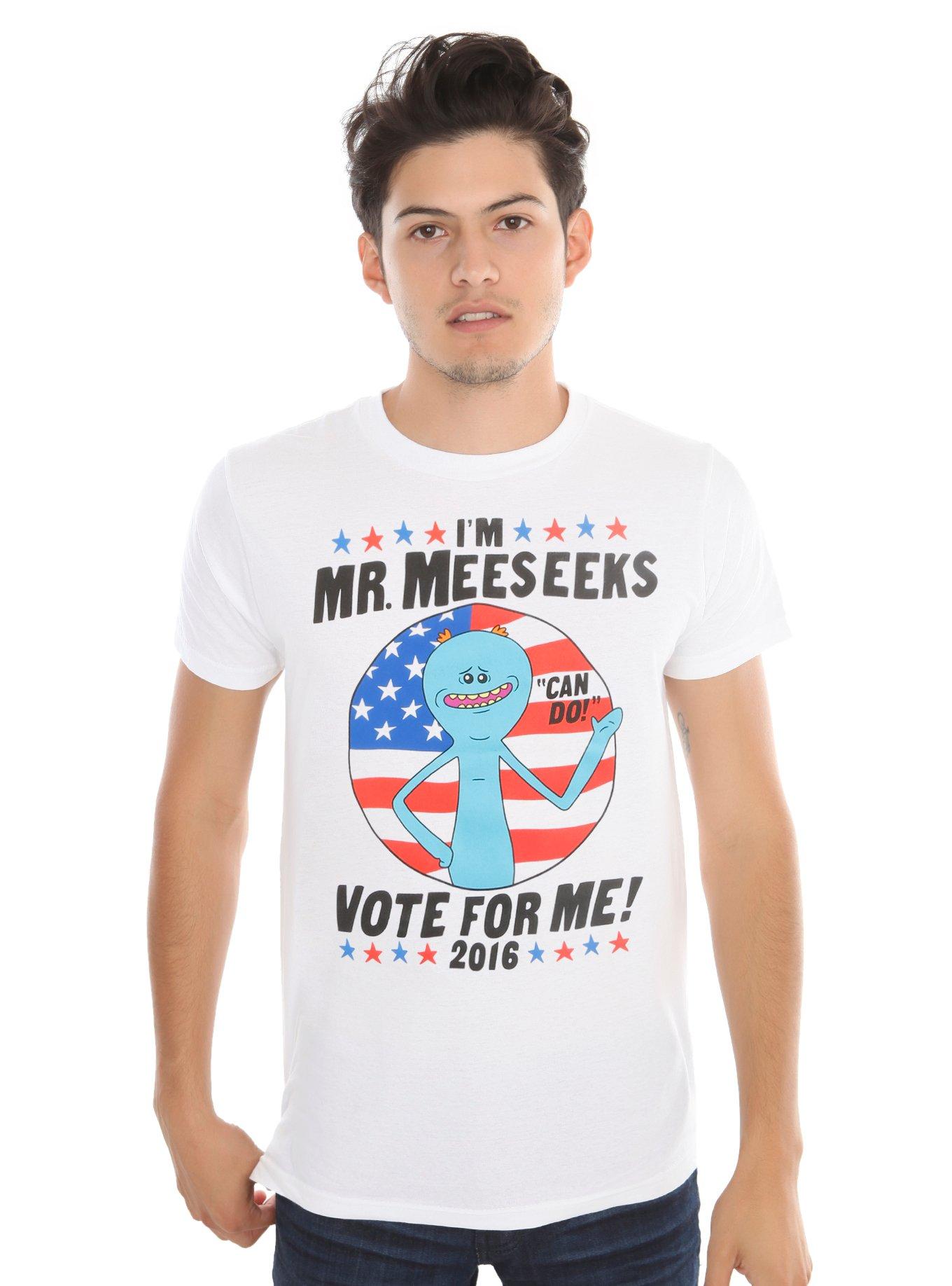 Rick And Morty Mr. Meeseeks Vote For Me T-Shirt | Hot Topic