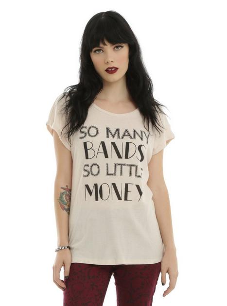 So Many Bands Girls Ribbed T-Shirt | Hot Topic