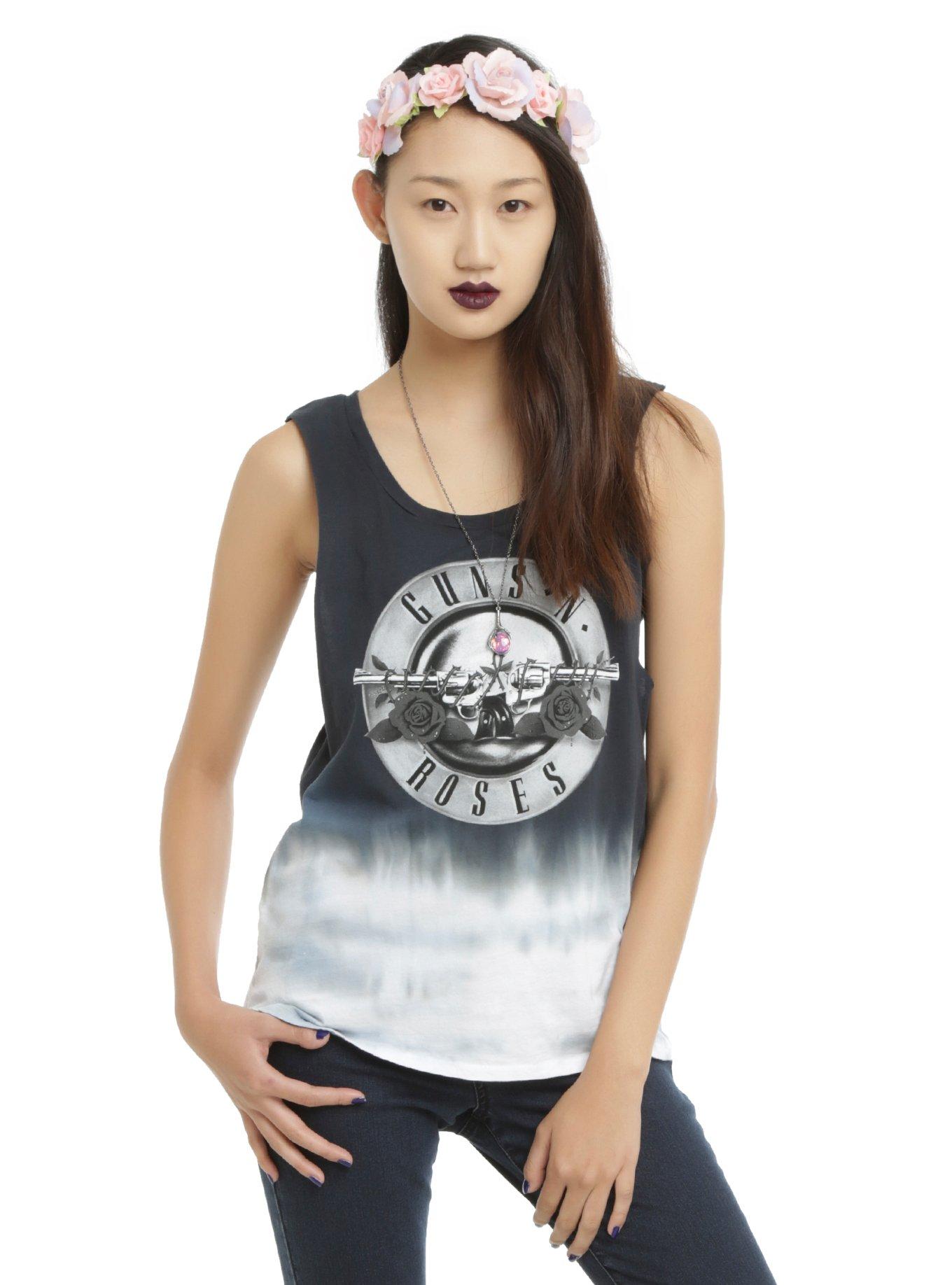 Guns N' Roses Logo Tie Dye Girls Muscle Top | Hot Topic