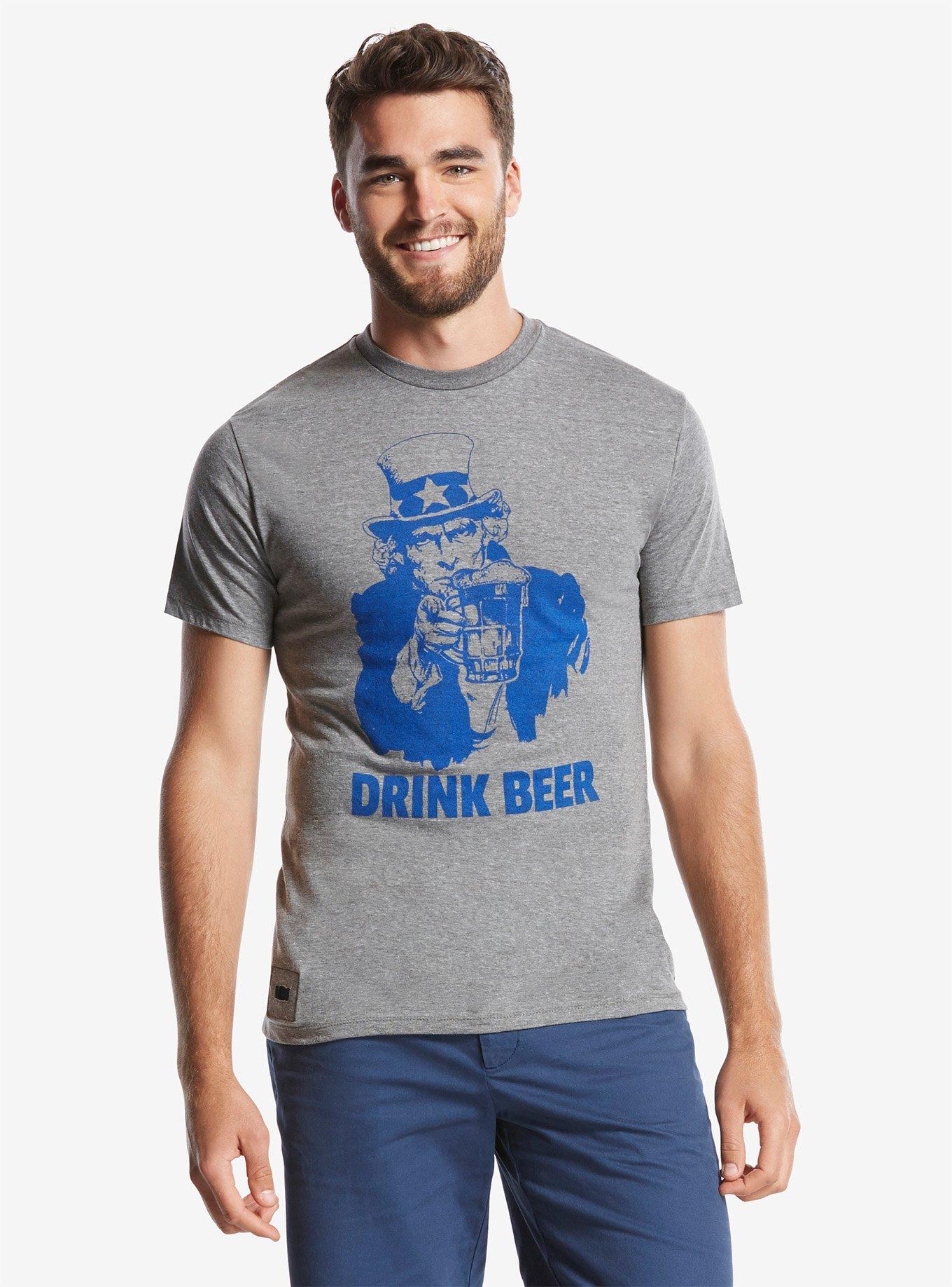Uncle Sam Drink Beer T-Shirt | BoxLunch
