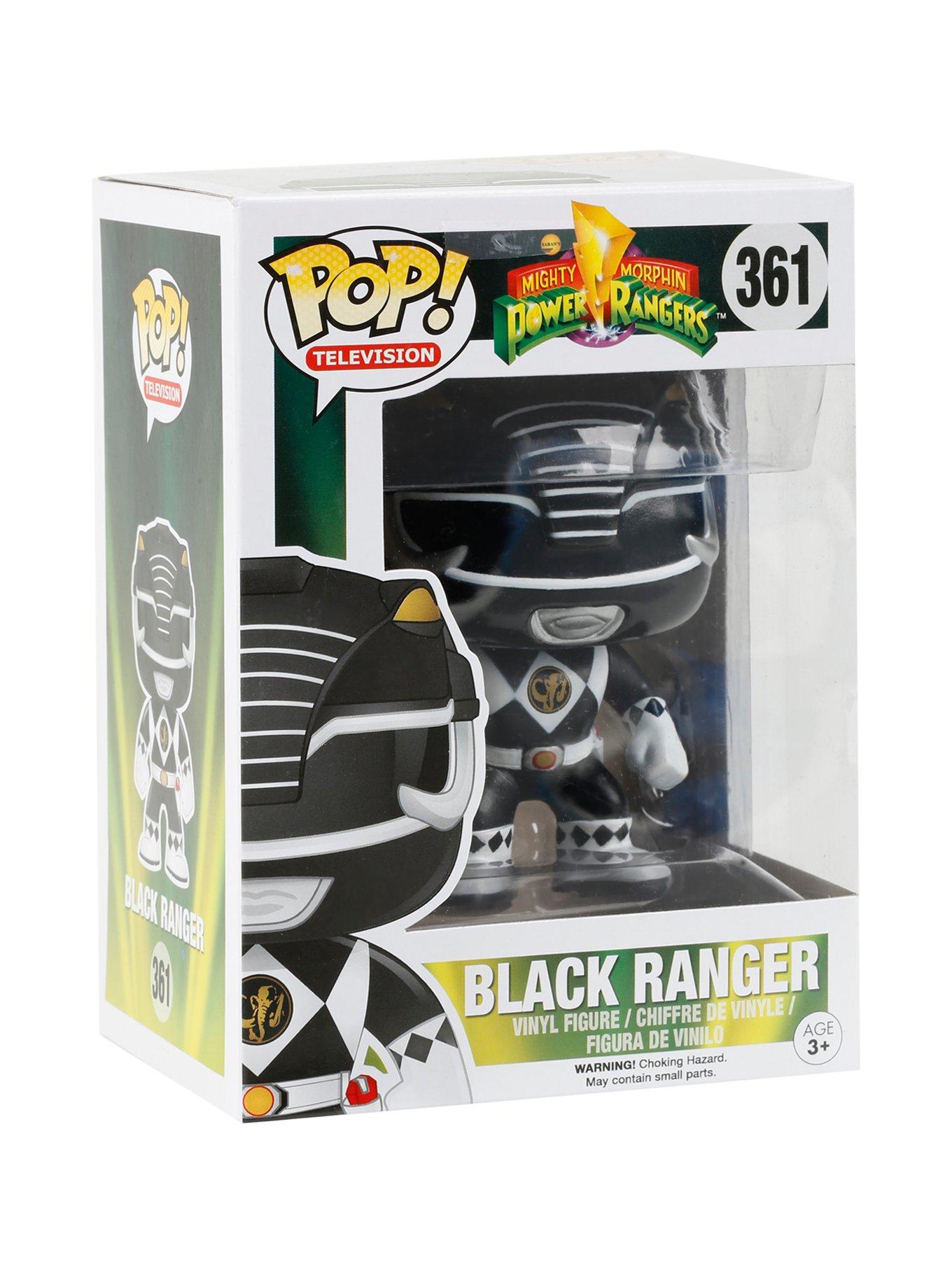 Funko Mighty Morphin Power Rangers Pop! Black Ranger Vinyl Figure | Hot ...