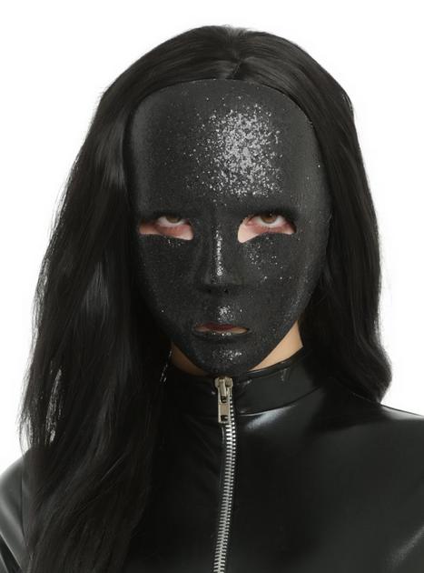 Black Glitter Face Mask | Hot Topic