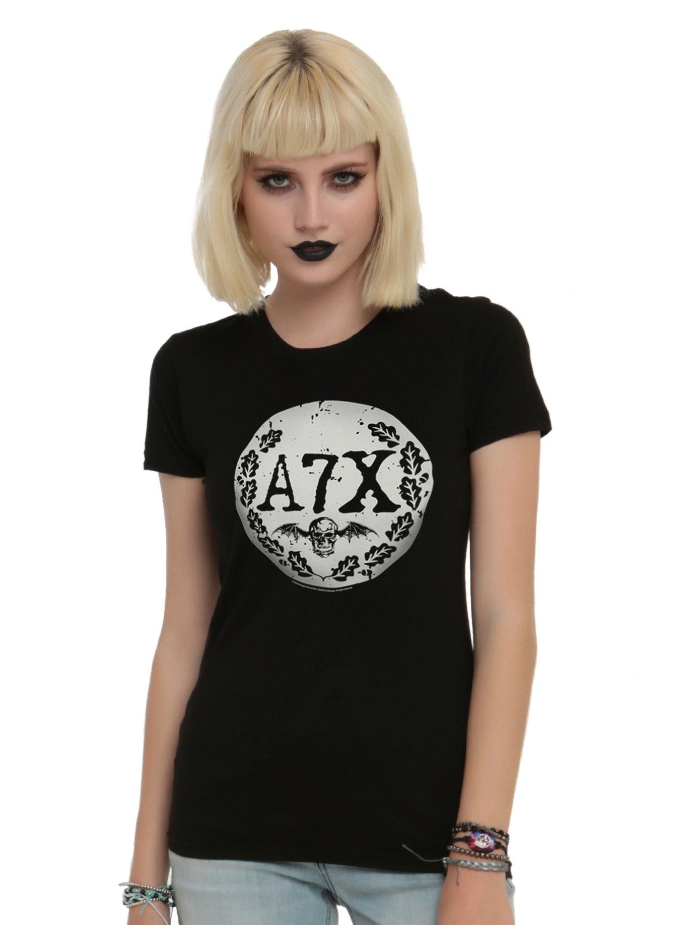 Avenged Sevenfold A7X Laurel Logo Girls T-Shirt | Hot Topic