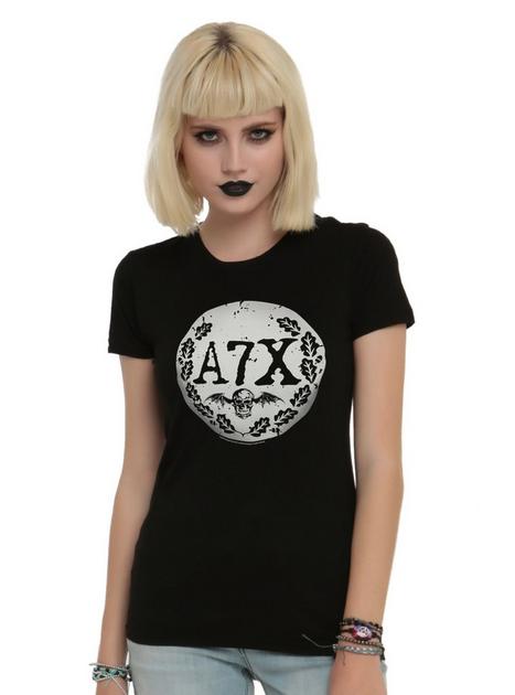 Avenged Sevenfold A7X Laurel Logo Girls T-Shirt | Hot Topic