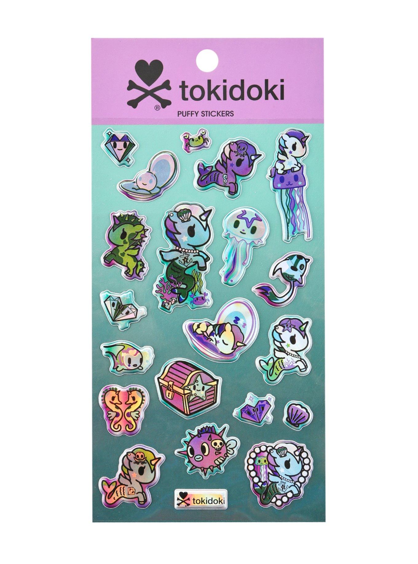 Tokidoki Mermicorno Puffy Sticker Pack | Hot Topic