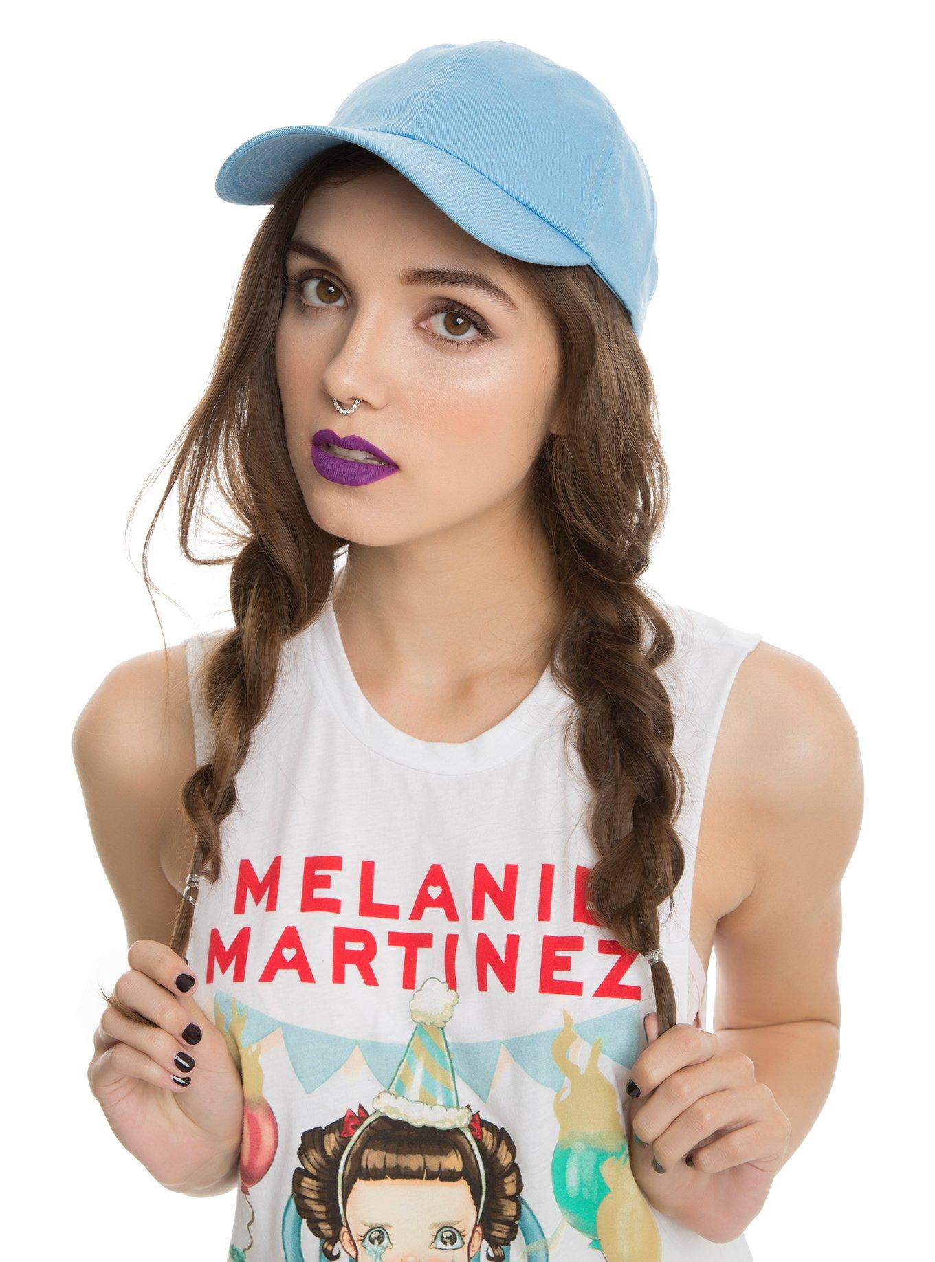 Light Blue Curve Brim Ball Hat | Hot Topic