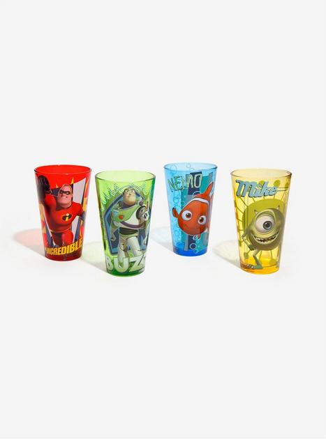 Disney Pixar Characters 4-Piece Glassware Set | BoxLunch