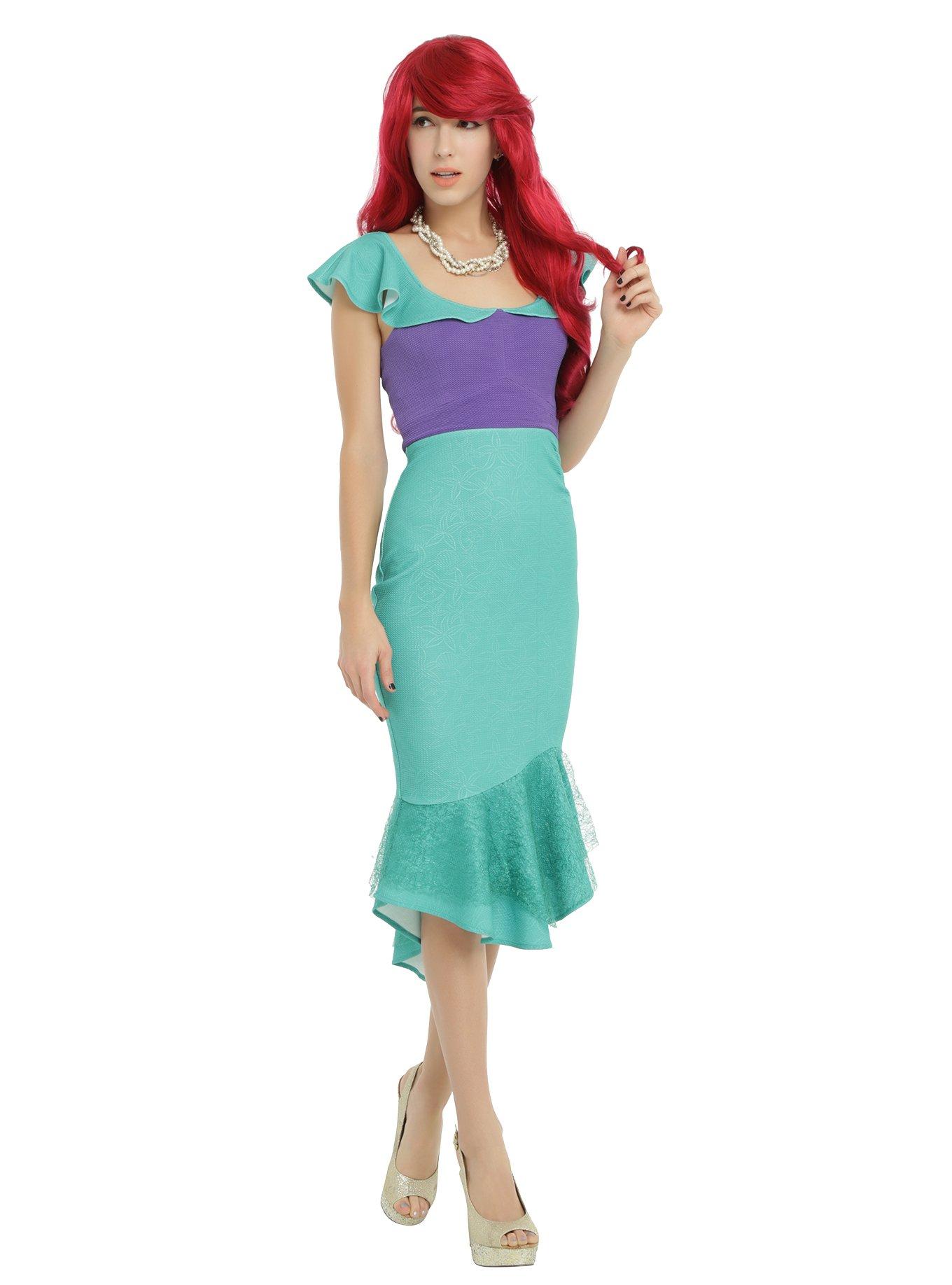 Disney The Little Mermaid Ariel Cosplay Ruffle Dress | Hot Topic