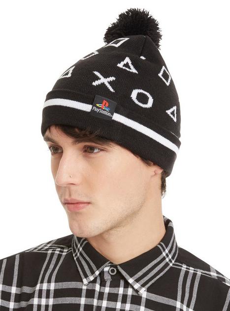 Playstation Logo Pom Beanie | Hot Topic