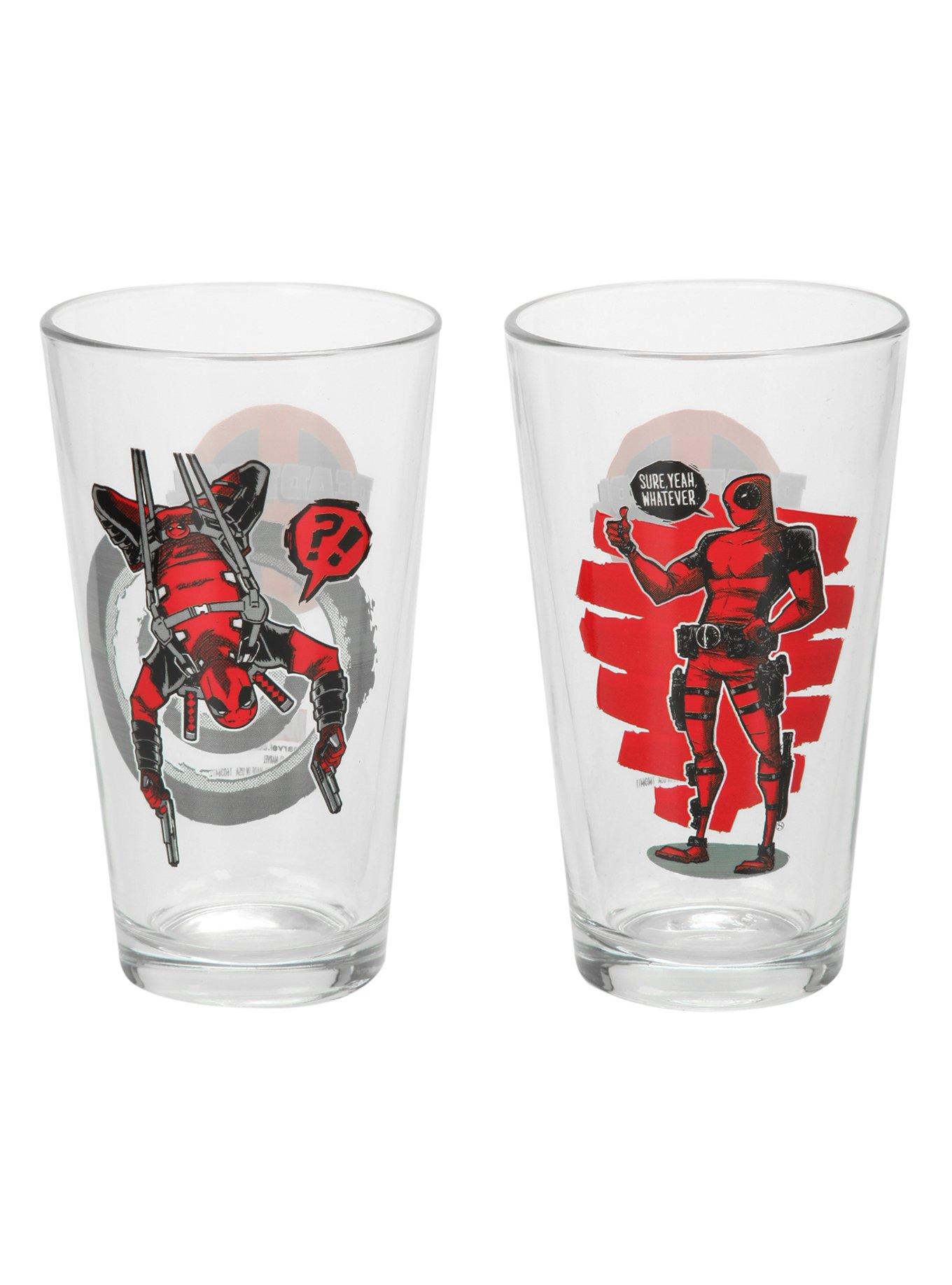 Marvel Deadpool Pint Glass Set | Hot Topic