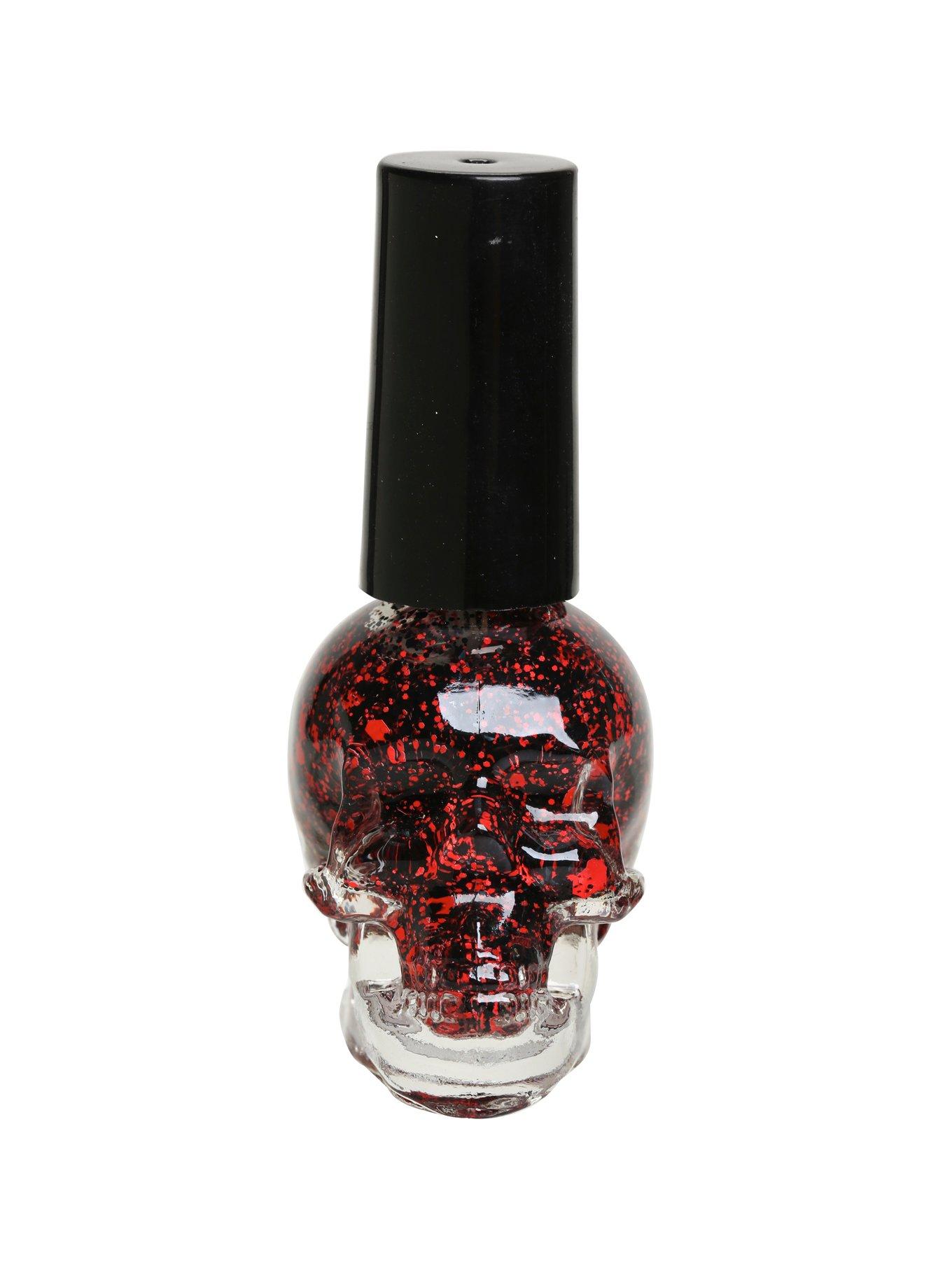Blackheart Beauty Black & Red Splatter Nail Polish | Hot Topic
