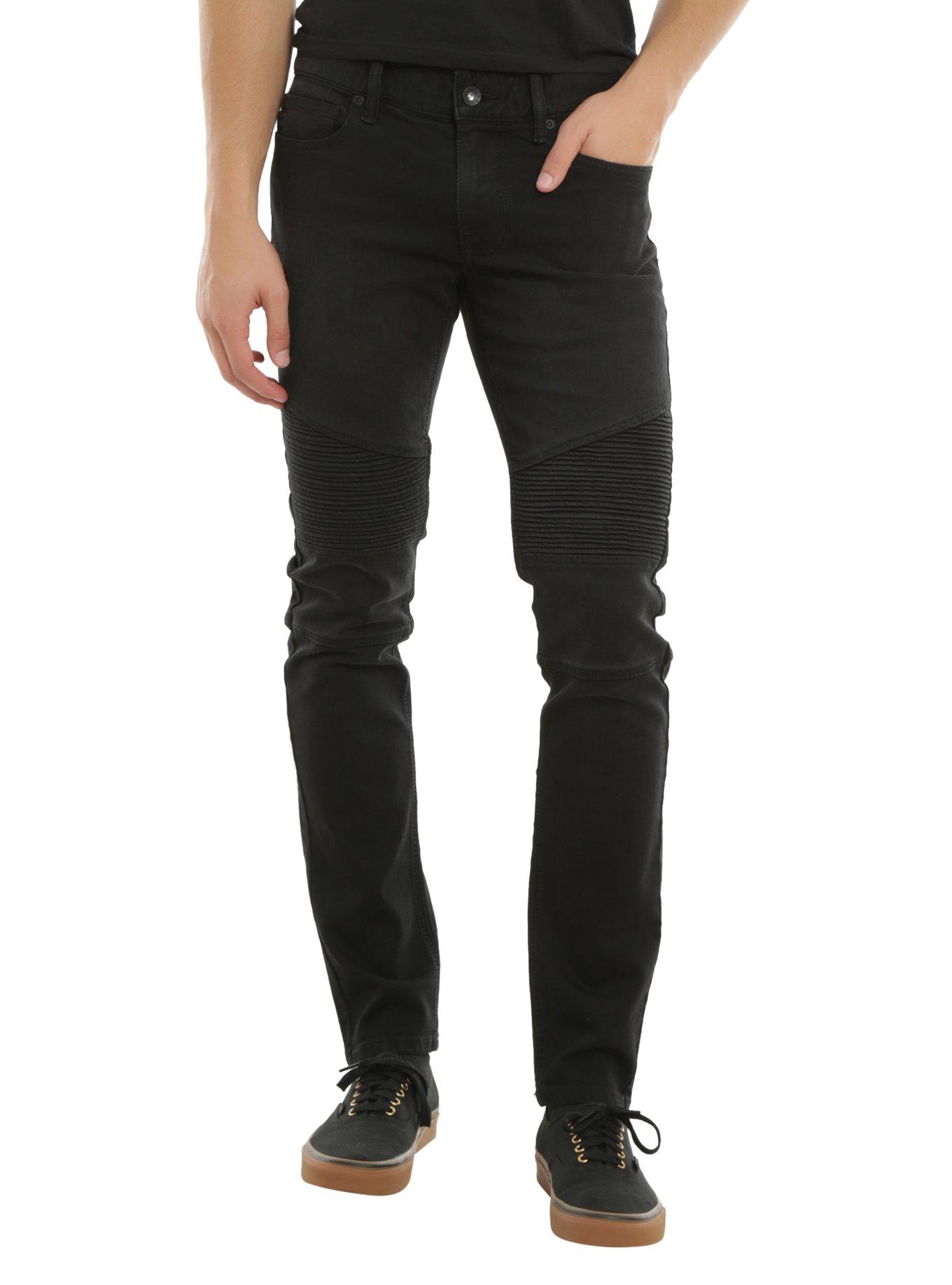 Xxx Rude Black Skinny Moto Jeans Hot Topic