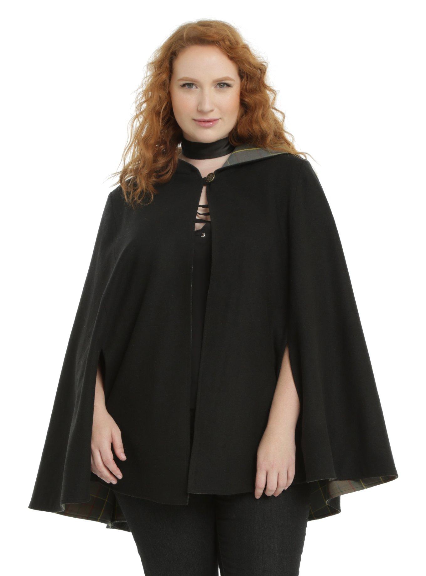 Outlander Fraser Tartan Reversible Cape Plus Size
