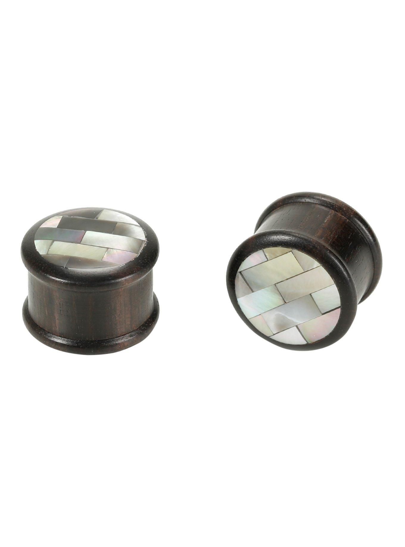 Wood Shell Tile Plug 2 Pack | Hot Topic