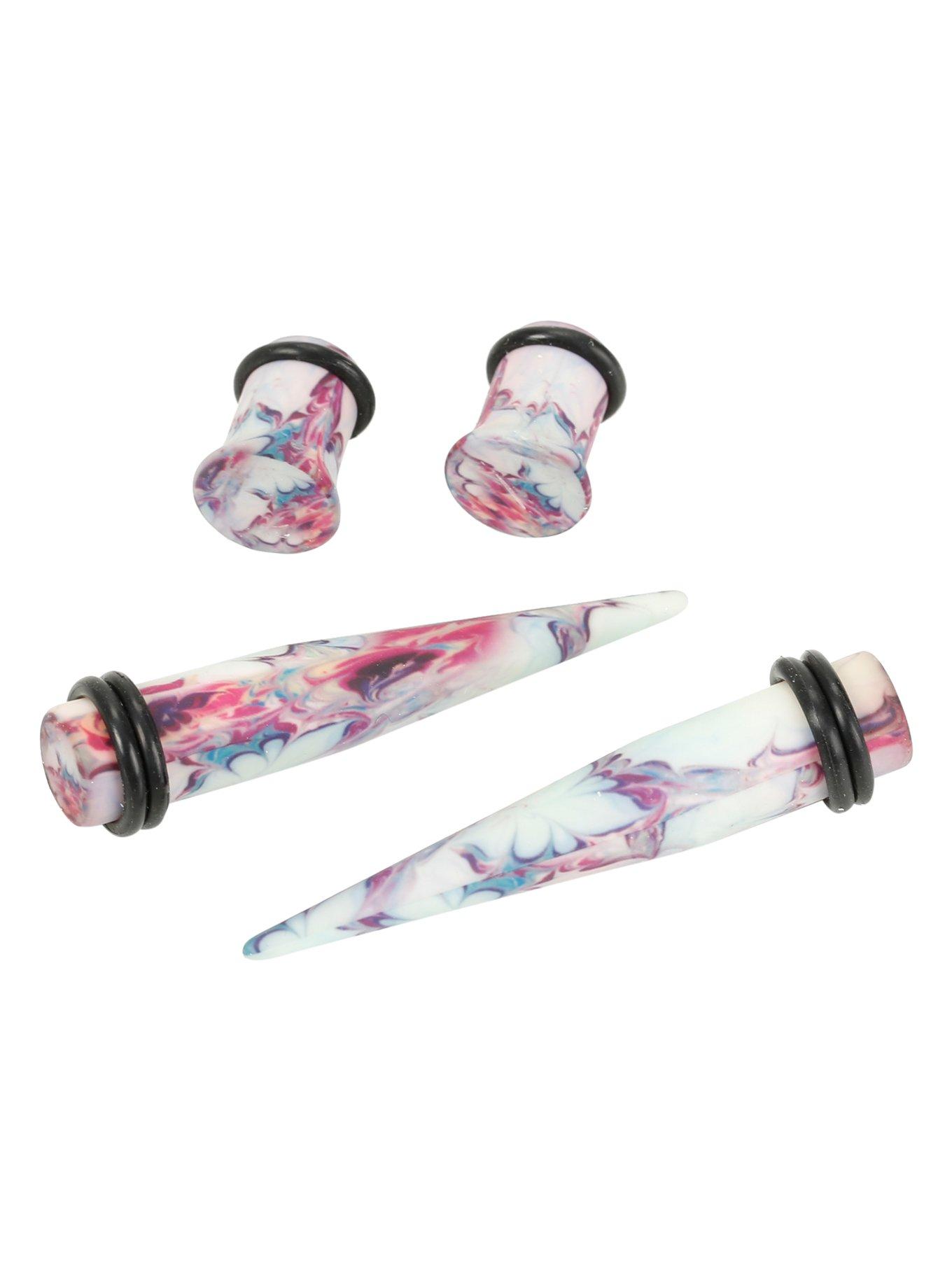 Acrylic Smooth Touch Matte Pastel Taper & Plug 4 Pack | Hot Topic