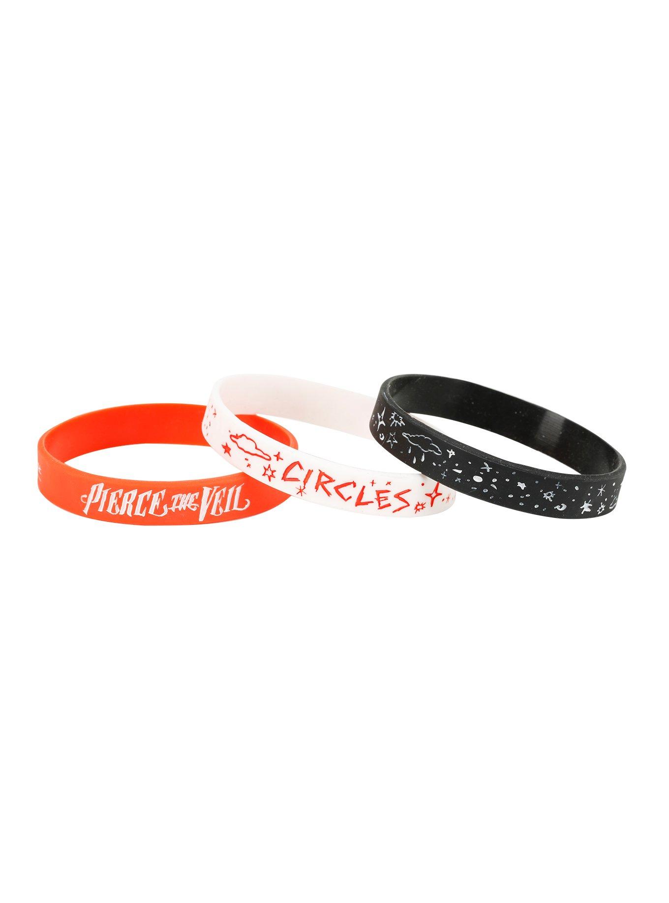 Pierce The Veil Misadventures Rubber Bracelet Set | Hot Topic