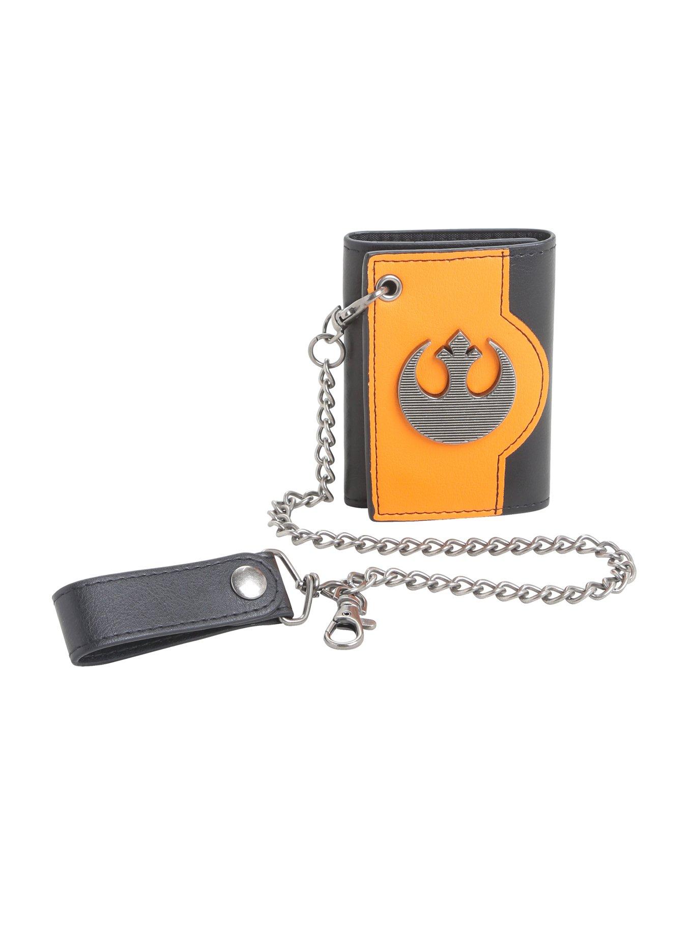Star Wars Rebel Applique Tri-Fold Chain Wallet | Hot Topic