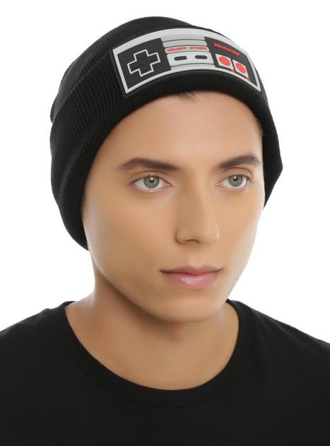 Nintendo NES Classic Controller Watchman Beanie | Hot Topic