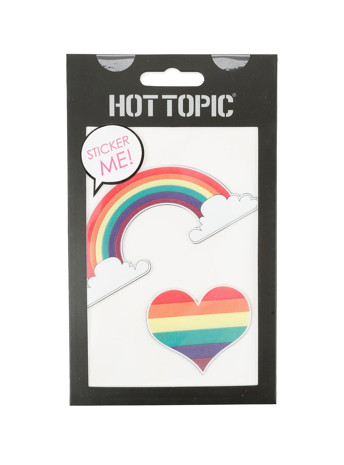 Rainbow Puffy Sticker 2 Pack | Hot Topic