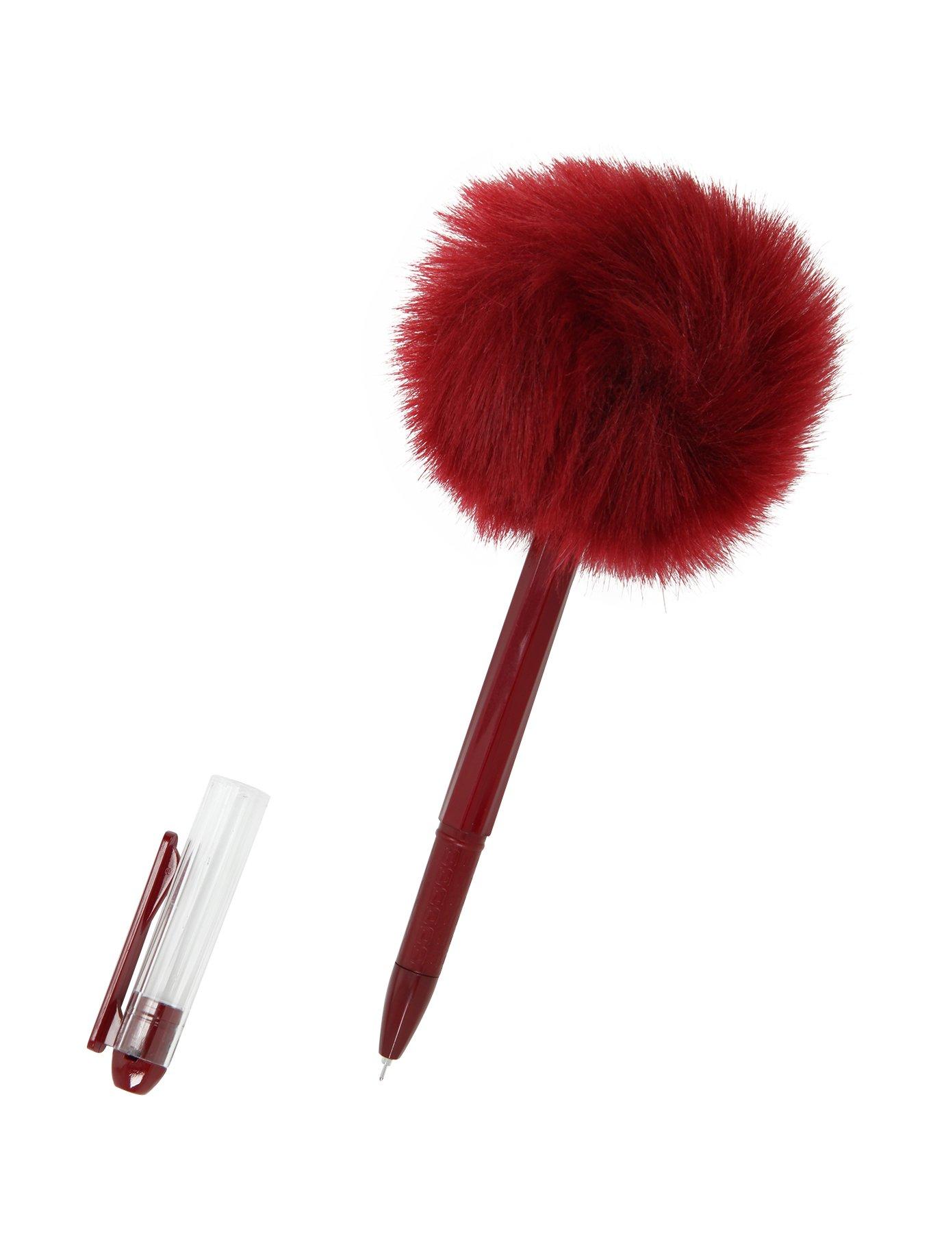 Red Puff Ball Pen | Hot Topic