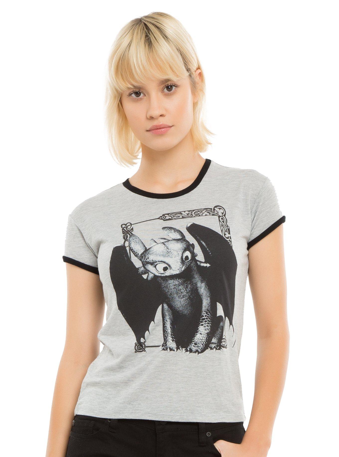 How To Train Your Dragon Toothless Girls Ringer T-Shirt | Hot Topic