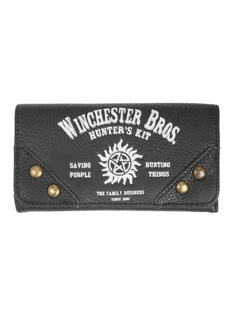 Supernatural Winchester Brothers Hunter's Kit Flap Wallet | Hot Topic