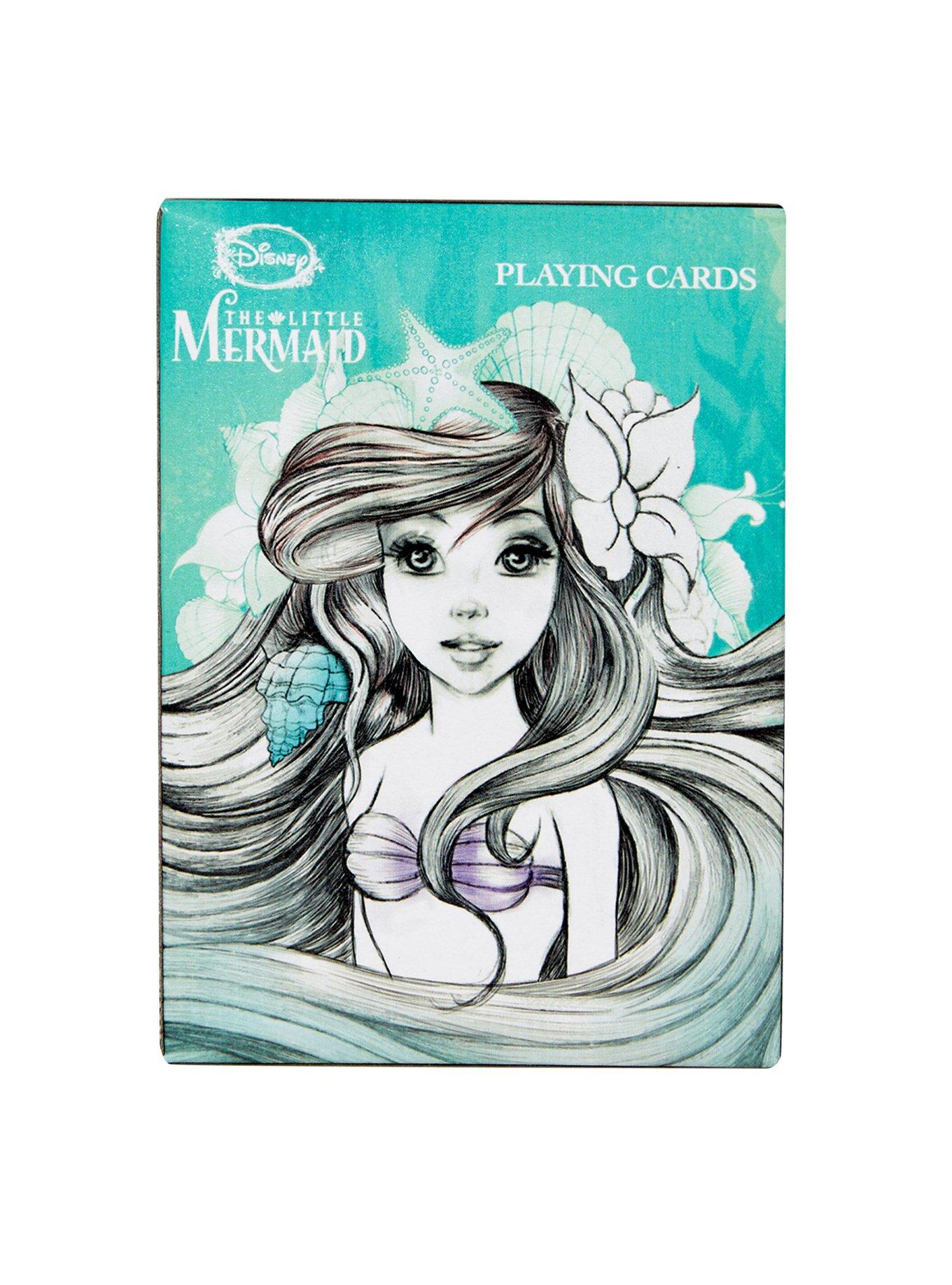 Disney The Little Mermaid Watercolor Playing Cards | Hot Topic