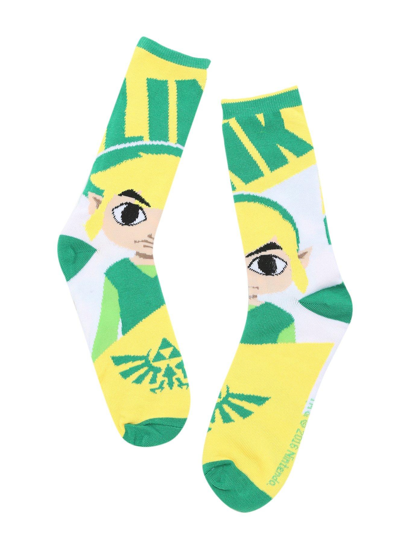 The Legend Of Zelda Reversible Crew Socks | Hot Topic